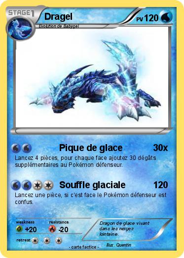 Pokémon Dragel - Pique de glace - Ma carte Pokémon