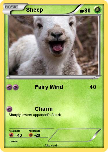 Pokémon Sheep 182 182 - Fairy Wind - My Pokemon Card