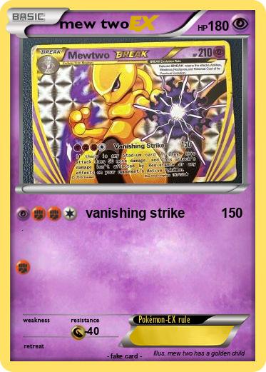 Pokémon mew two 344 344 - vanishing strike - My Pokemon Card