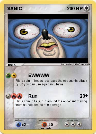 Pokémon SANIC 551 551 - EWWWW - My Pokemon Card