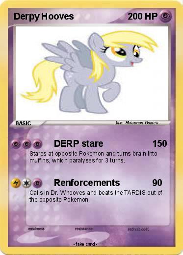 Pokémon Derpy Hooves 237 237 - DERP stare - My Pokemon Card
