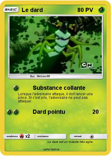 Pokémon Le dard 17 17 - Substance collante - Ma carte Pokémon