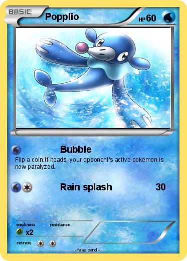 Pokémon Popplio 94 94 - Bubble - My Pokemon Card