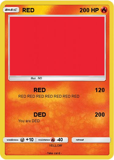 Pokémon RED 5108 5108 - RED - My Pokemon Card