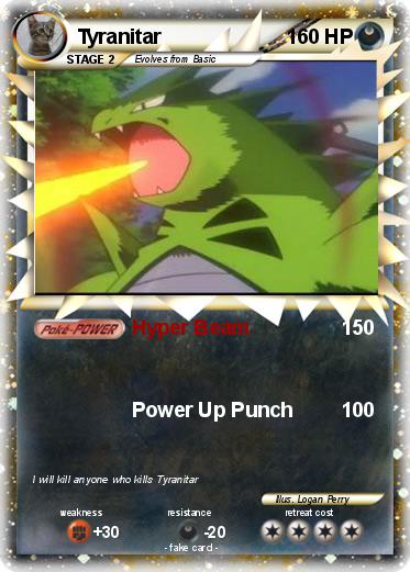 Pokémon Tyranitar 450 450 - Hyper Beam - My Pokemon Card