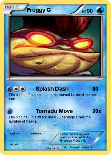 Pokémon Froggy G 1 1 - Splash Dash - My Pokemon Card