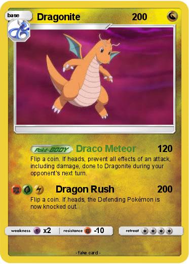 Pokémon Dragonite 1255 1255 - Draco Meteor - My Pokemon Card