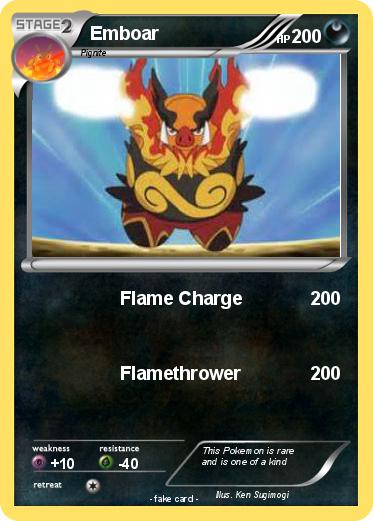 Pokémon Emboar 1509 1509 - Flame Charge - My Pokemon Card