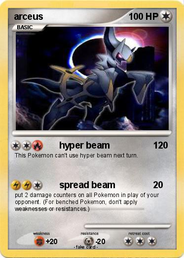Pokémon arceus 9017 9017 - hyper beam - My Pokemon Card