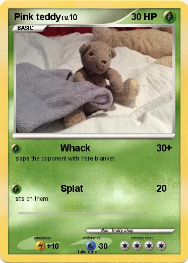 Pokémon Pink teddy - Whack - My Pokemon Card