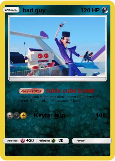 Pokémon bad guy 19 19 - rubix cube bomb - My Pokemon Card