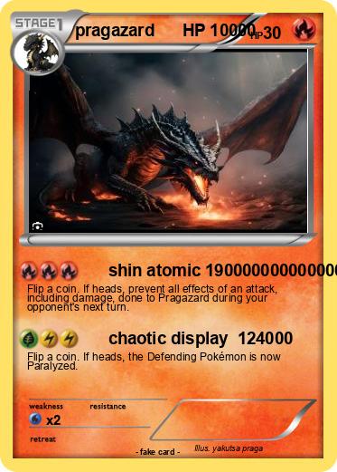 Pokémon pragazard HP 10000 10000 - shin atomic 1900000000000000 - My ...