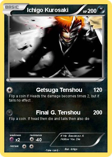 Pokémon Ichigo Kurosaki 241 241 - Getsuga Tenshou - My Pokemon Card
