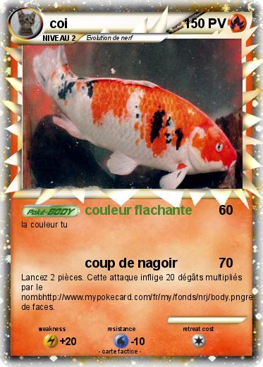 Pokémon coi - couleur flachante - Ma carte Pokémon