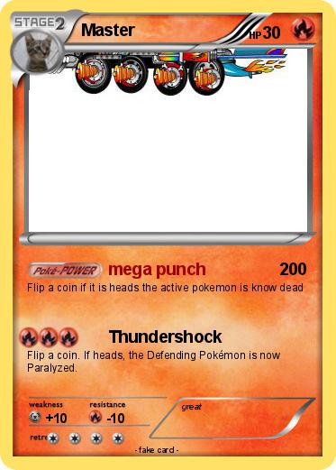 Pokémon Master 3899 3899 - mega punch - My Pokemon Card