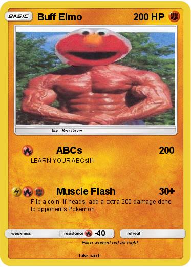Pokémon Buff Elmo 2 2 - ABCs - My Pokemon Card
