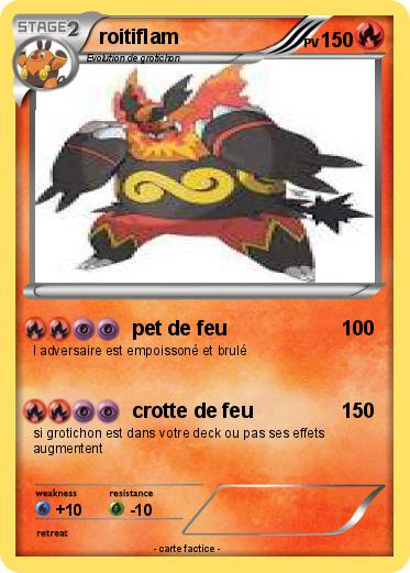 Pokémon roitiflam 275 275 - pet de feu - Ma carte Pokémon
