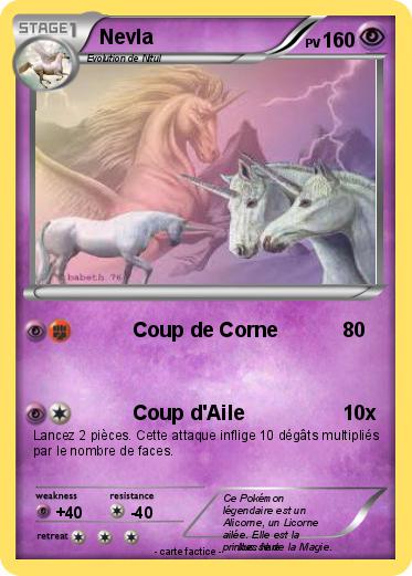 Pokémon Nevla - Coup de Corne - Ma carte Pokémon