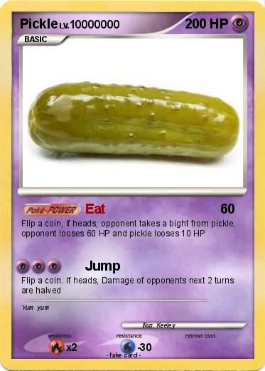Pokémon Pickle 101 101 - Eat - My Pokemon Card