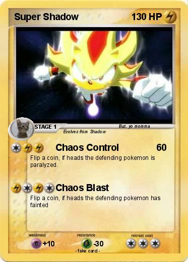 Pokémon Super Shadow 266 266 - Chaos Control - My Pokemon Card