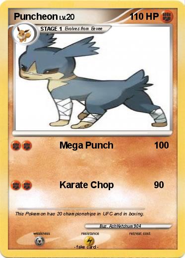 Pokémon Puncheon 1 1 - Mega Punch - My Pokemon Card