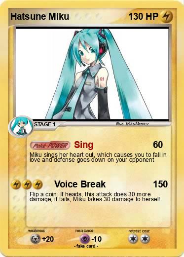 Pokémon Hatsune Miku 471 471 - Sing - My Pokemon Card