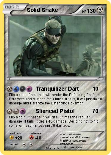 Pokémon Solid Snake 133 133 - Tranquilizer Dart - My Pokemon Card