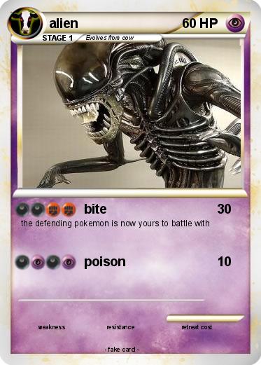 Pokémon alien 742 742 - bite - My Pokemon Card
