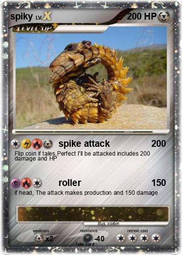 Pokémon spiky 98 98 - spike attack - My Pokemon Card