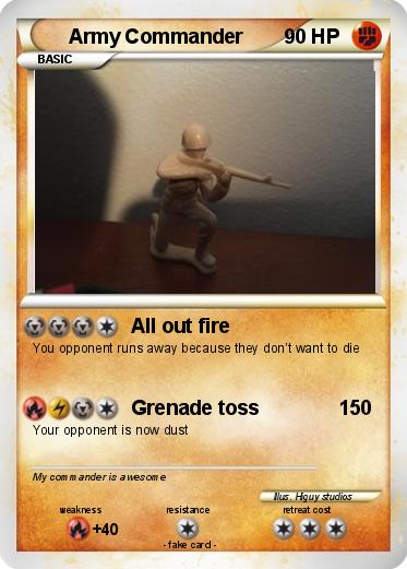Pokémon Army Commander - All out fire - My Pokemon Card
