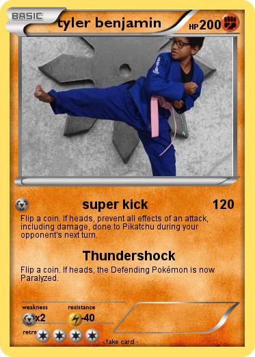 Pokémon tyler benjamin - super kick - My Pokemon Card