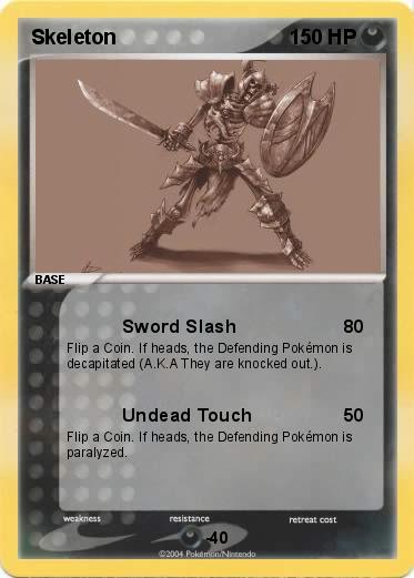 Pokémon Skeleton - Sword Slash - My Pokemon Card