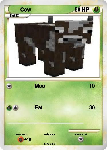Pokémon Cow 152 152 - Moo - My Pokemon Card