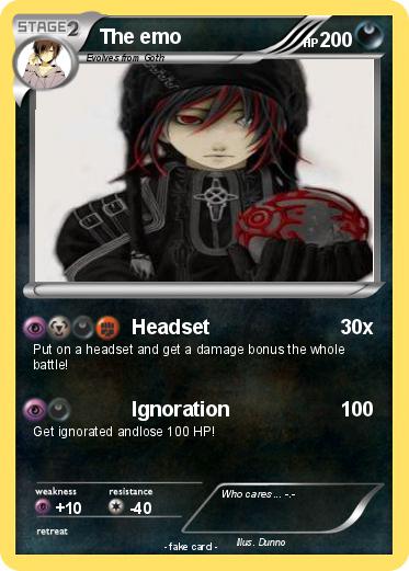 Pokémon The emo 5 5 - Headset - My Pokemon Card
