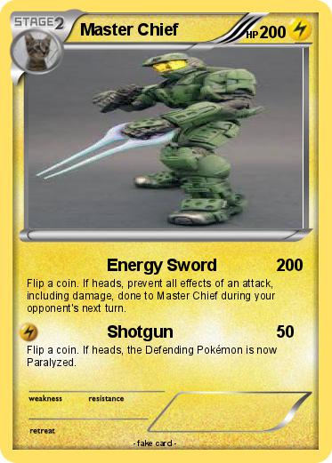 Pokémon Master Chief 1490 1490 - Energy Sword - My Pokemon Card