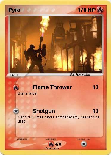 Pokémon Pyro 388 388 - Flame Thrower - My Pokemon Card