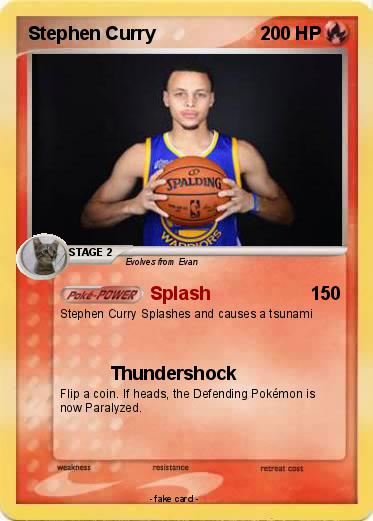 Pokémon Stephen Curry 113 113 - Splash - My Pokemon Card