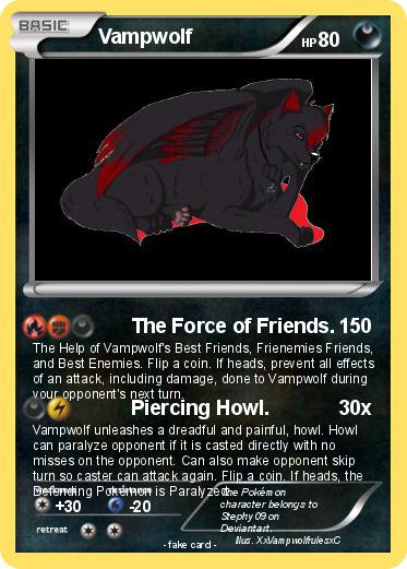 Pokémon Vampwolf 1 1 - The Force of Friends. - My Pokemon Card