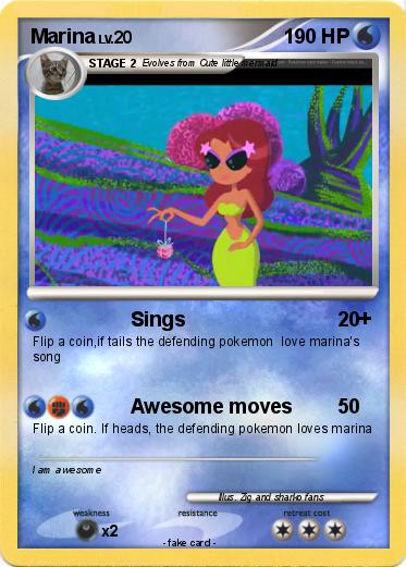 Pokémon Marina 71 71 - Sings - My Pokemon Card