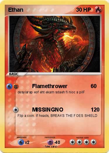 Pokémon Ethan 841 841 - Flamethrower - My Pokemon Card