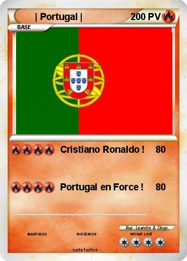 Pokémon Portugal 43 43 - Cristiano Ronaldo ! - Ma carte Pokémon