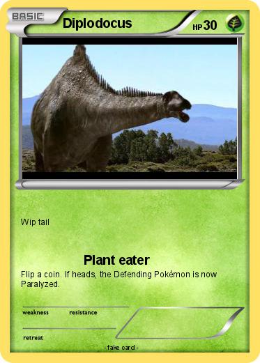Pokémon Diplodocus 33 33 - Plant eater - My Pokemon Card