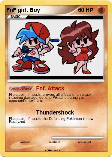 Pokémon FnF girl Boy - Fnf. Attack - My Pokemon Card