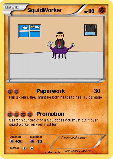 Pokémon SquidWorker - Paperwork - My Pokemon Card