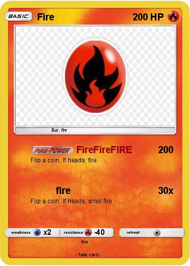 Pokémon Fire 9876 9876 - FireFireFIRE - My Pokemon Card