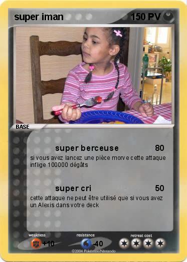 Pokémon super iman - super berceuse - Ma carte Pokémon
