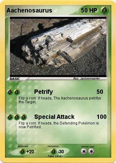 Pokémon Aachenosaurus 2 2 - Petrify - My Pokemon Card