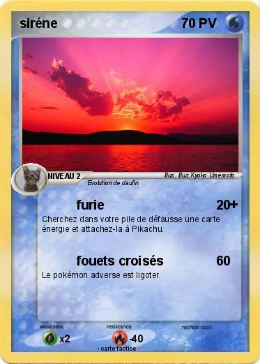 Pokémon sirene 32 32 - furie - Ma carte Pokémon