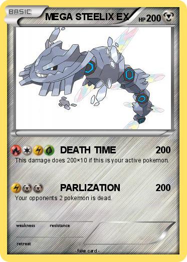Pokémon MEGA STEELIX EX 6 6 - DEATH TIME - My Pokemon Card