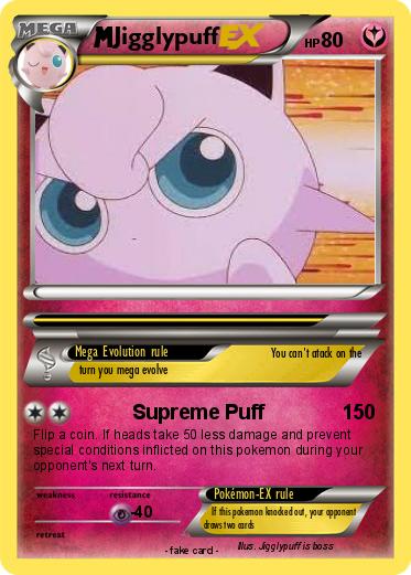 Pokémon Jigglypuff 491 491 - Supreme Puff - My Pokemon Card